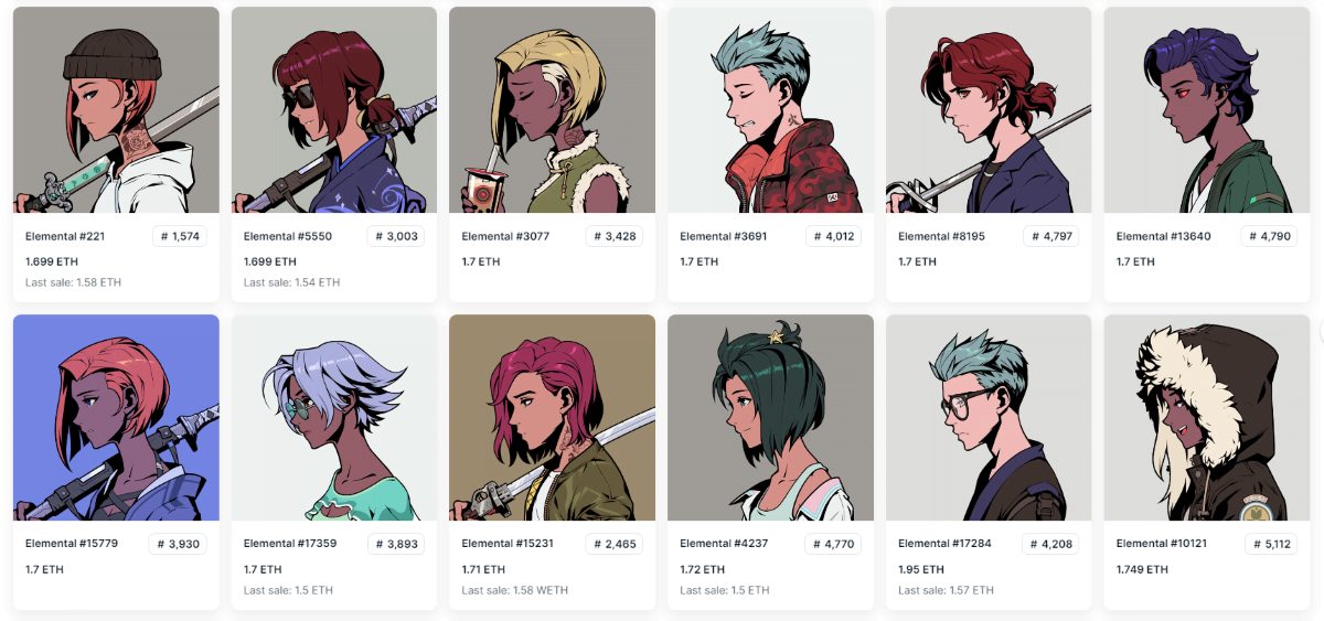 Azuki's "Elementals" NFT Collection Sells Out, Generating $38 Million ...